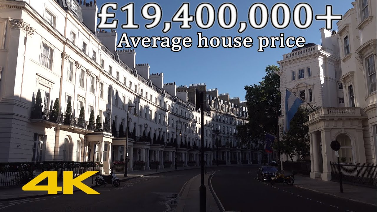 Britain's 3rd Most Expensive Street: Grosvenor Crescent, London SW1X【4K ...