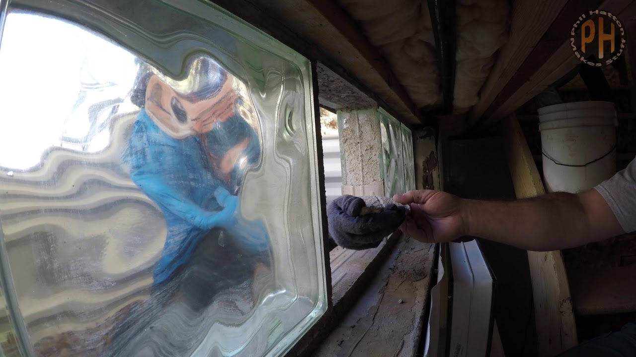 Fixing a House 3 - Replacing a Glass Block in a Window - YouTube