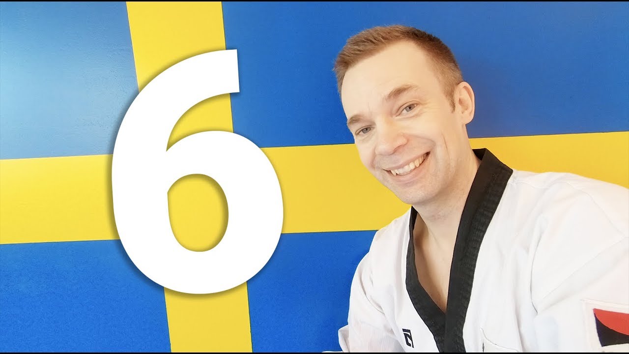 Poomsae på svenska - Taeguk 6 jang - YouTube