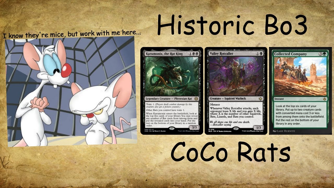 MTG[Historic Bo3] - Collected Company Rats - Bloomburrow - YouTube