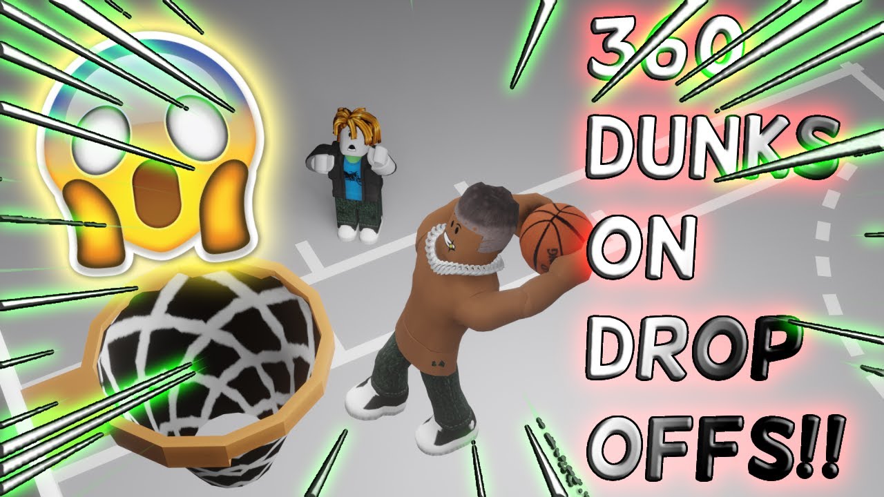 360 DUNKS ON DROP OFFS GO CRAZY!! | Roblox | Hoopz | Mypark - YouTube