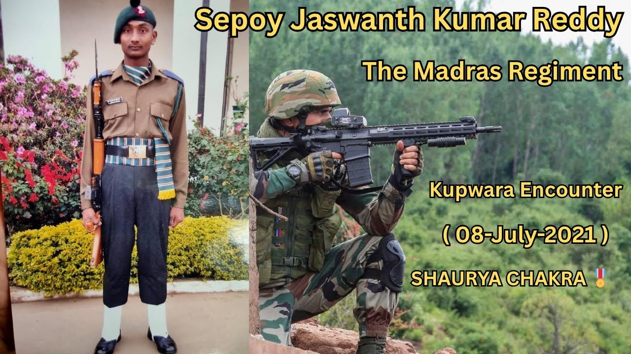 A Story of Brave Indian Army Sepoy Jaswanth Kumar Reddy 💐🇮🇳| The Madras ...