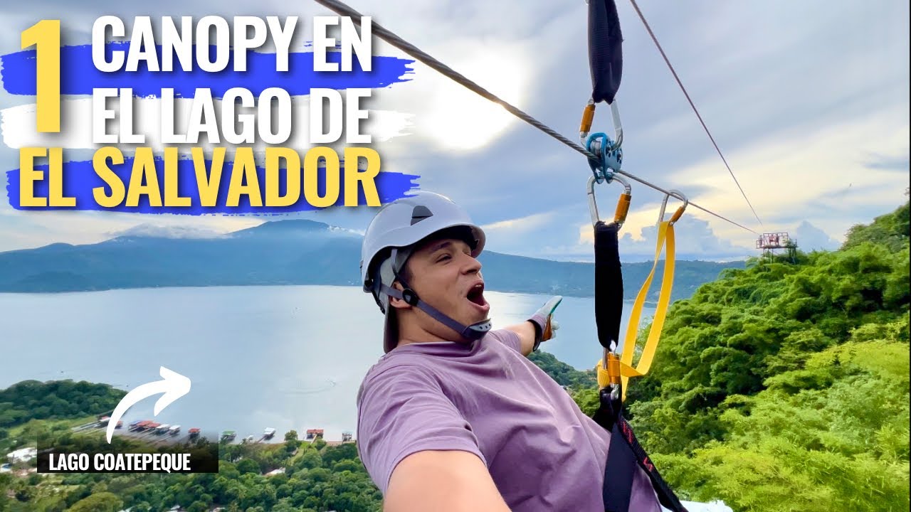 PRIMER CANOPY en el LAGO De Coatepeque El Salvador 😳🇸🇻 - YouTube