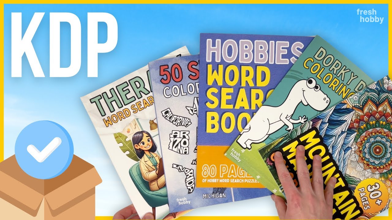 Amazon Kindle Direct Publishing Workbooks [Unboxing] | KDP Coloring ...