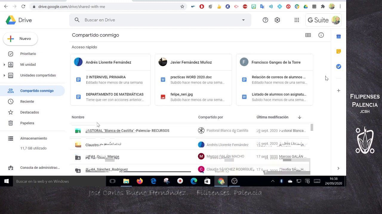 Eliminar archivos de compartido conmigo - YouTube