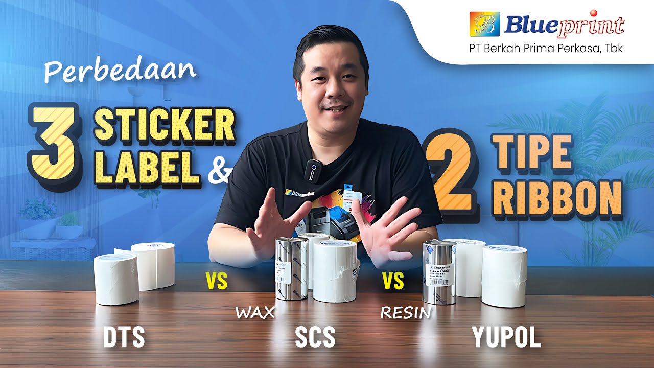 Perbedaan 3 Jenis Sticker Label & 2 Tipe Ribbon Blueprint. Mana yg ...