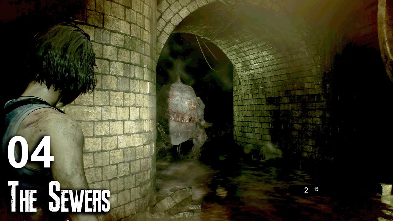Resident Evil 3 - 04 "The Sewers" Uncut - YouTube