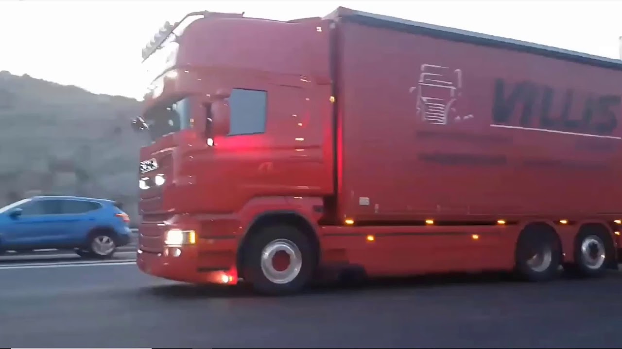 SCANIA V8 SOUND ECHAPPEMENT LIBRE - YouTube