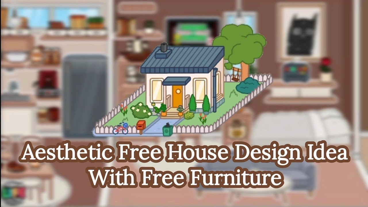 Beautiful Aesthetic Free House Design Idea with Free Furniture🏠 Toca ...