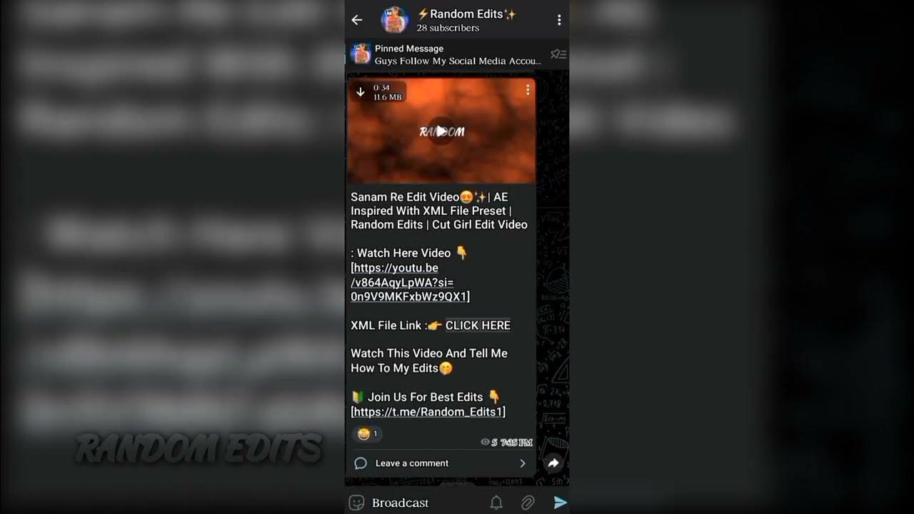 How To Use My XML File | Random Edits | Ae Inspired Full Video XML File ...