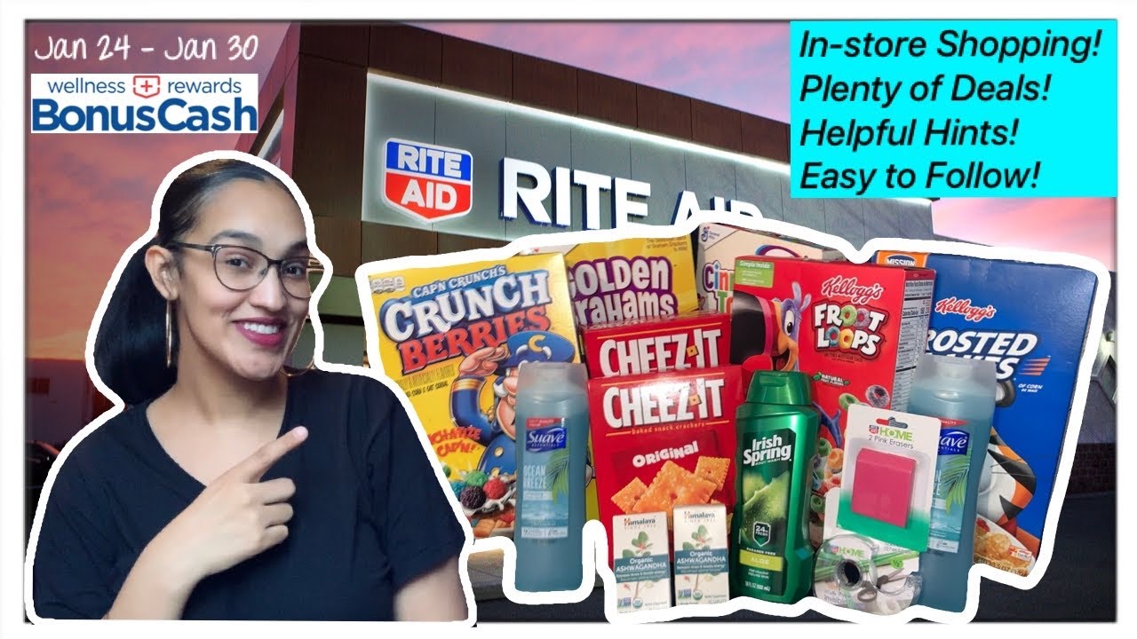 Rite Aid Couponing Haul 01/24 - 01/30 Easy to Follow Bonus Cash Deals ...