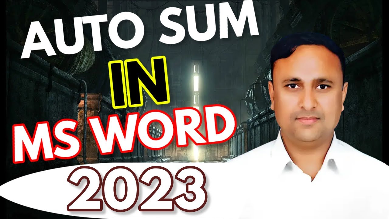 Auto Sum Formula In Ms Word 2023 Nepali YouTube Auto Sum Formula In Ms Word 2023 Nepali YouTube
