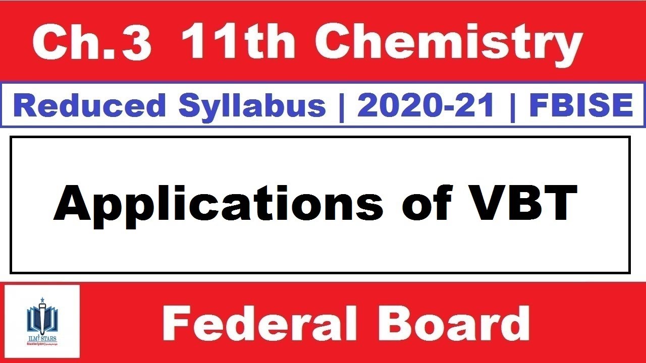 11th Chemistry Chapter 3, Applications of VBT, Class 11 Chemistry Ch.3 ...