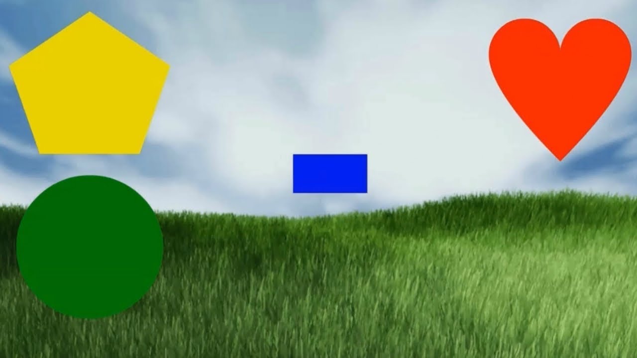 WRONG SHAPES! FIND Four Geometric Shapes Video for Preschool Kids - YouTube