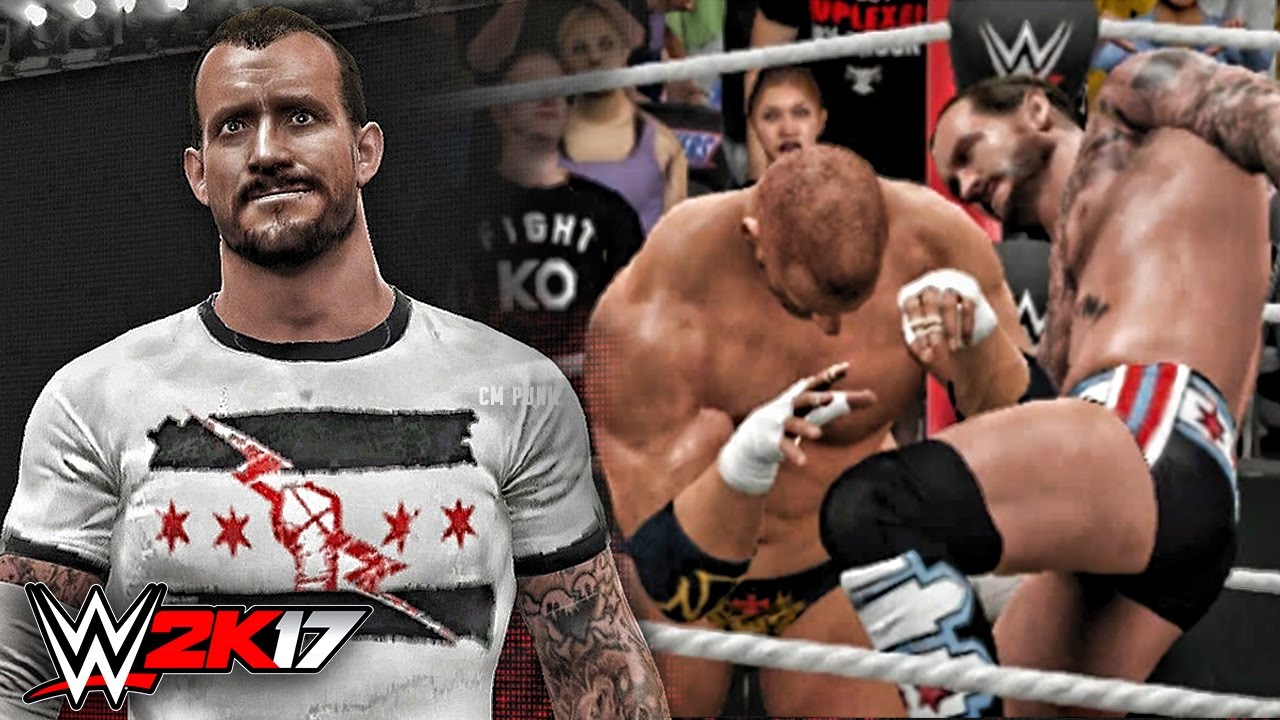 WWE 2K17 - CM Punk Entrance, Signature & Finisher ( XB1 CAW ) - YouTube
