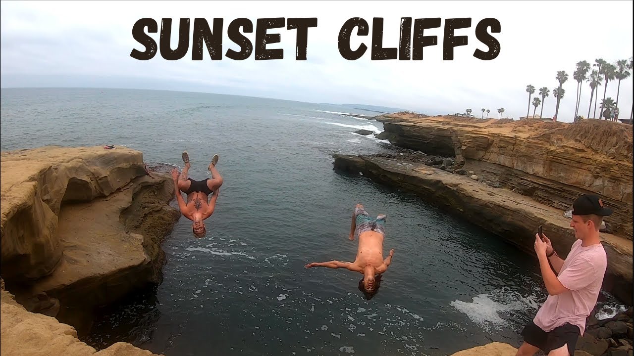 CLIFF JUMPING AT SUNSET CLIFFS IN SD! (SURGERY UPDATE) - YouTube