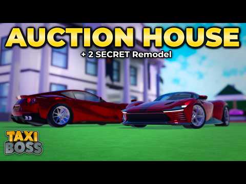 Taxi Boss BRAND NEW Limited Auction House & 2 SECRET Remodel Overview (Roblox Taxi Boss)