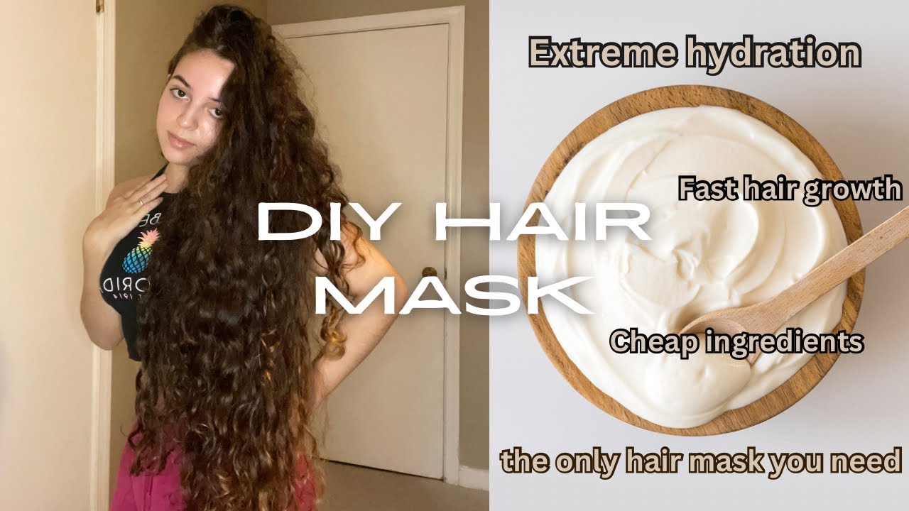 DIY HONEY & MAYONNAISE HAIR MASK 🍯| dry and damaged hair, hair growth ...