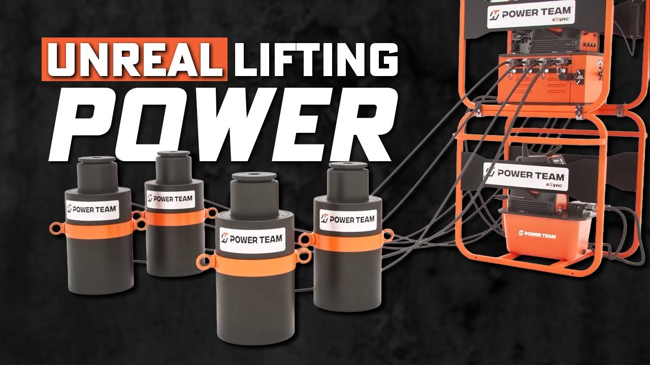 Power Team eSync Motion Control System | Precision Hydraulic Lifting for Heavy Loads - YouTube