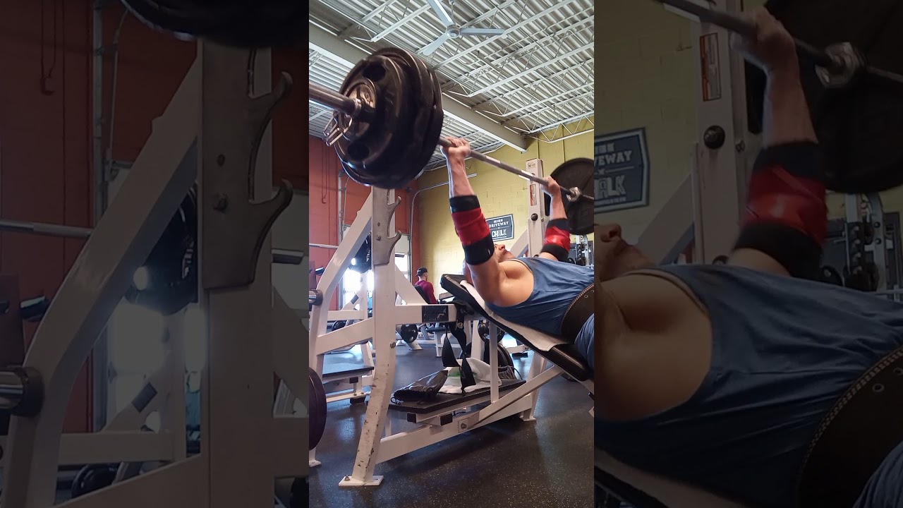 305 include bench press for two almost had three - YouTube