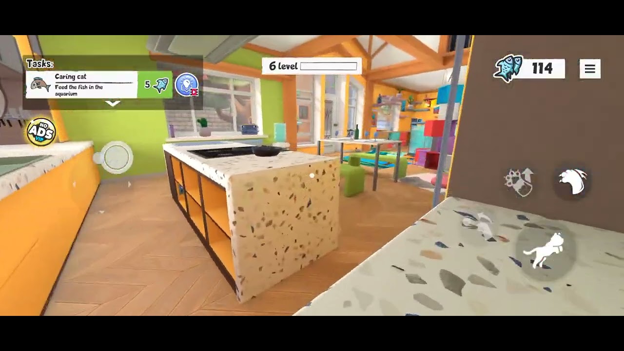I am Cat - Level 6 Feed the Fish in the Aquarium Walkthrough Gameplay ...