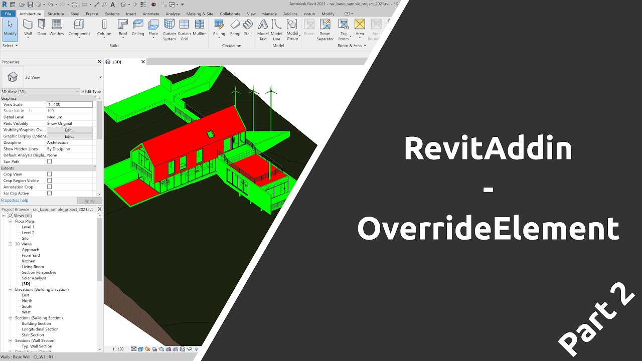 ElementOverrideExample - Part 2 - #RevitApi - YouTube