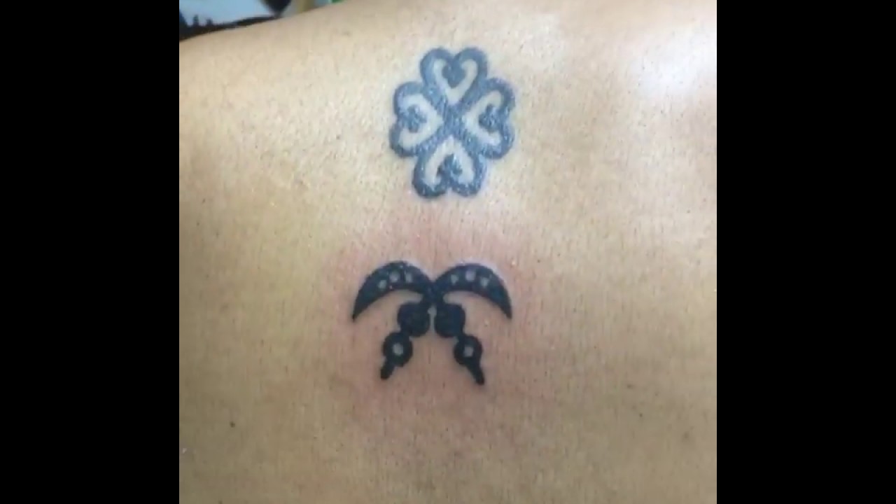 Akofena “Sword Of war” Adinkra Symbol Tattoo - YouTube