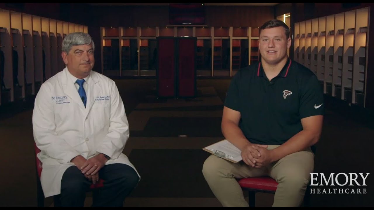 Atlanta Falcons' Chris Lindstrom Speaks with Emory Orthopaedics ...