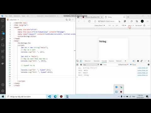 Bài 15: String trong javascript - YouTube