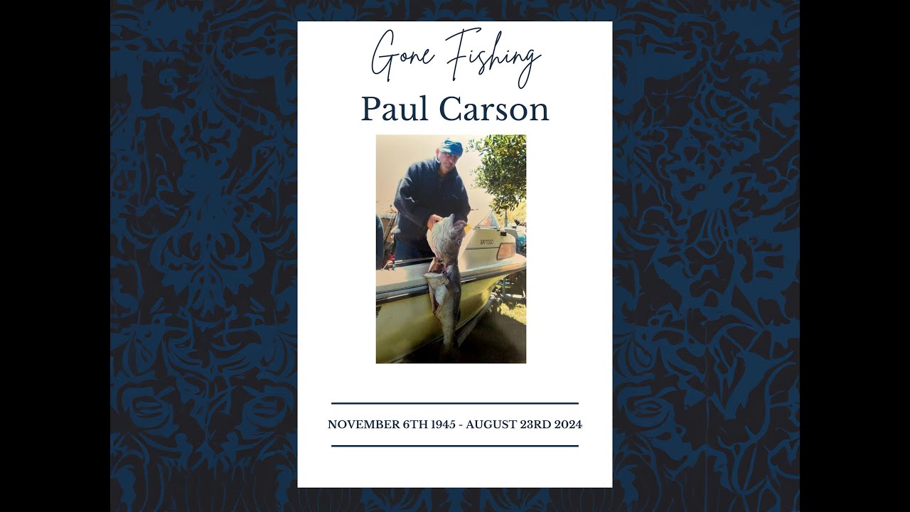 Paul Carson's Funeral Service - YouTube