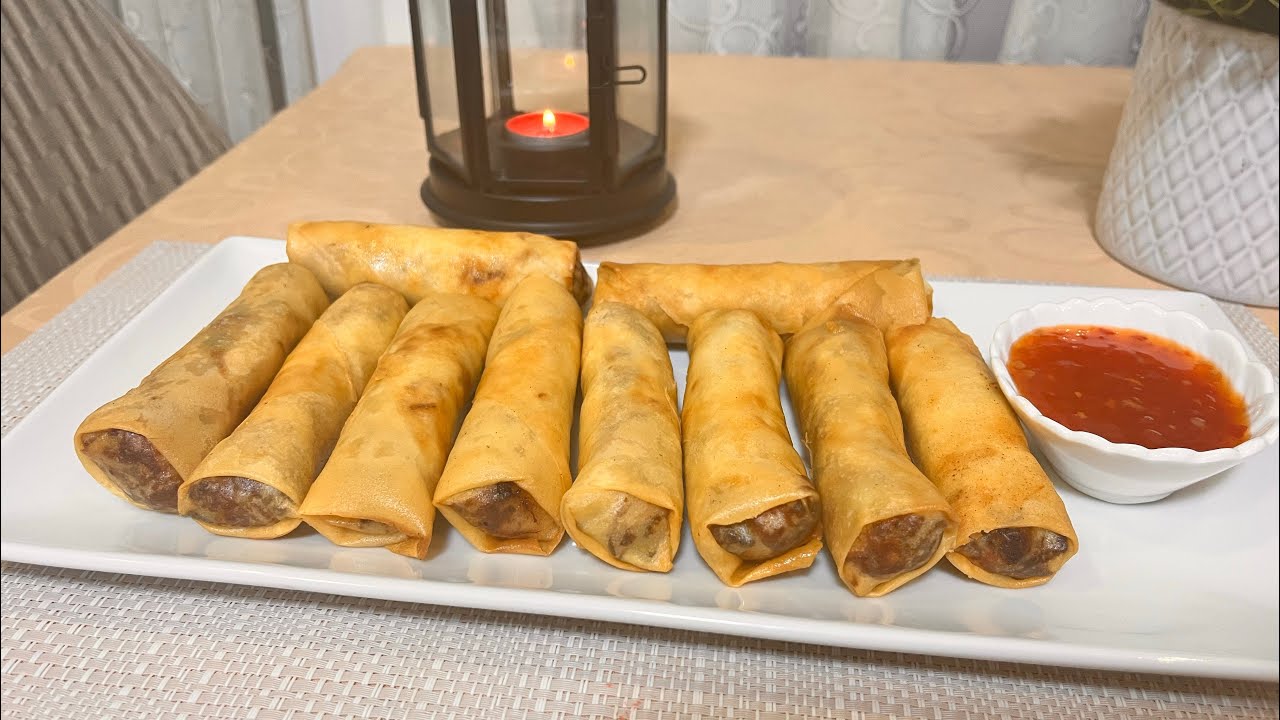 Ramadan special Two type of Spring Roll Recipe | chicken and Beef ...