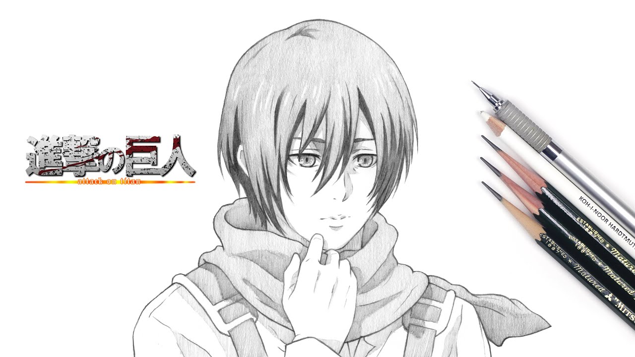 How to draw Mikasa Ackerman | Attack on Titan | Mikasa Ackerman - YouTube