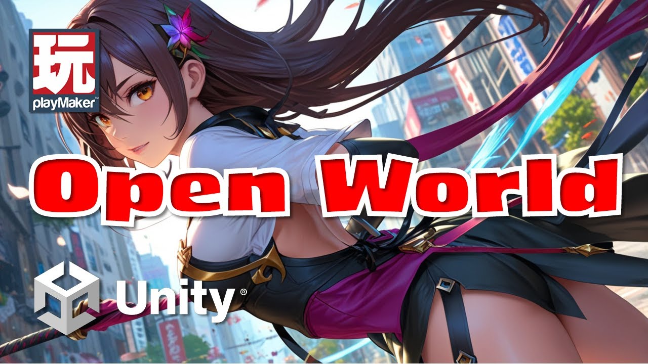 코딩 없이 뱀서류 게임 만들기 3편 오픈 월드 #Unity6 #playmaker - YouTube