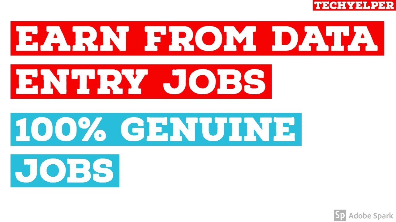 Earn from Data entry full time/ part time | Genuine job | Live earning ...