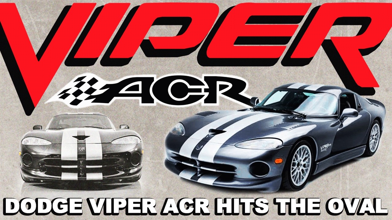 Night Run: 2000 Dodge Viper ACR On Oval Speedway! - YouTube