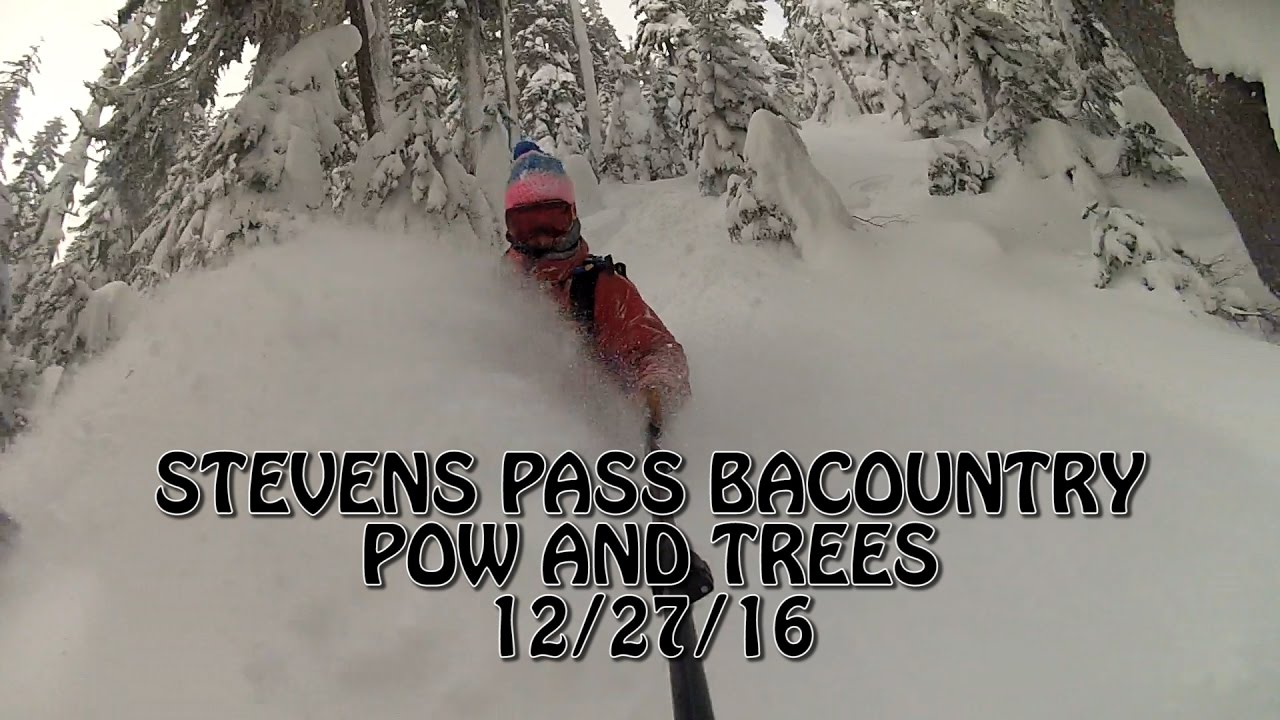 Stevens Pass Tree Runs and Deep Powder - YouTube