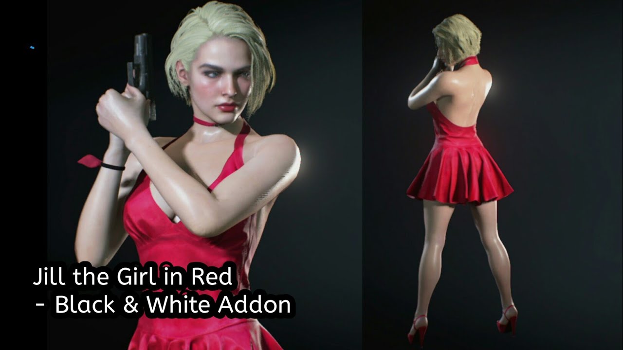Resident Evil 3 Remake | Jill the Girl in Red (Default)+ Black & White ...