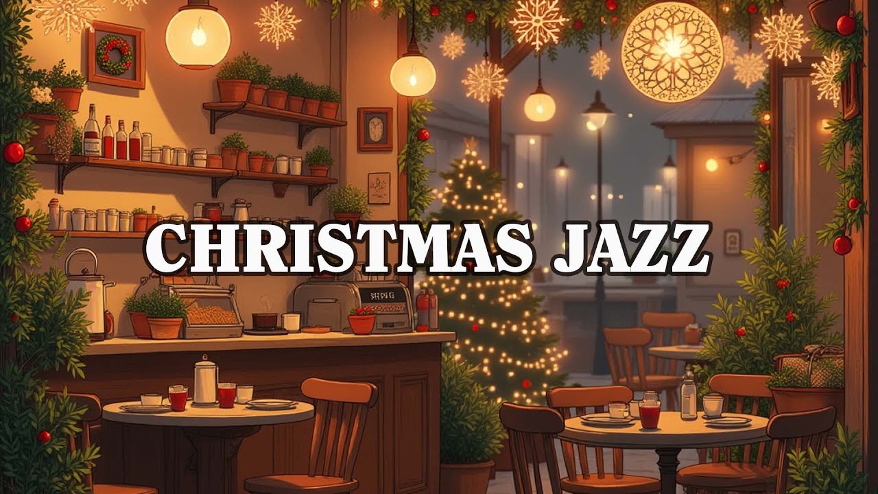Christmas Jazz Cafe Music 🎄 Instrumental Christmas Jazz Music & Bossa ...