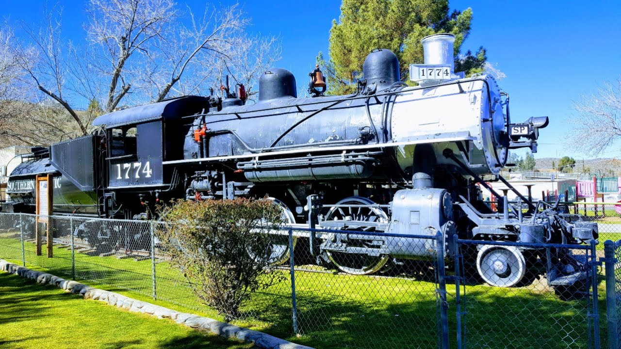 RARE Southern Pacific Steam Engine At Globe, Arizona! - YouTube