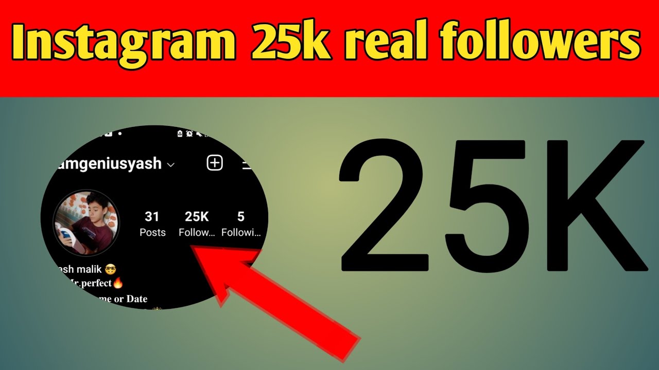 Instagram 25k Real followers 🔥 - YouTube