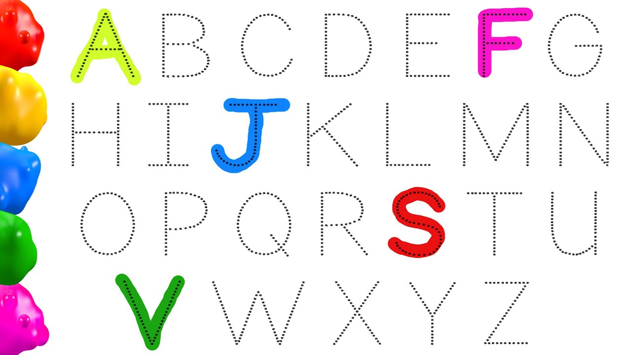 Learn LETTERS for Kids How to Draw ABC & All the Letters of the ...