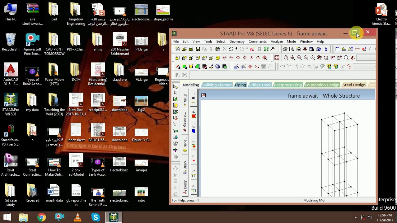 Regular 3D Frame Analysis by STAAD Pro V8i SS6 (2019) - YouTube
