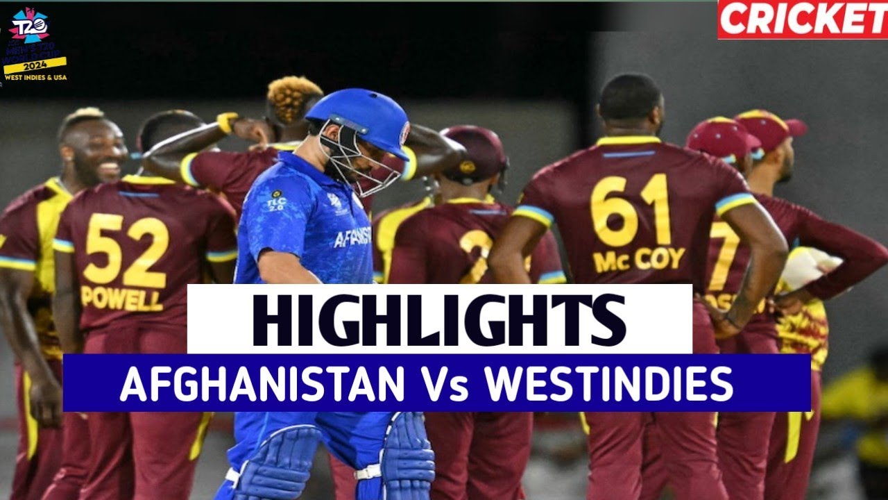 AFGHANISTAN Vs WEST INDIES ICC T20 worldcup 2024 MATCH HIGHLIGHTS। afg ...