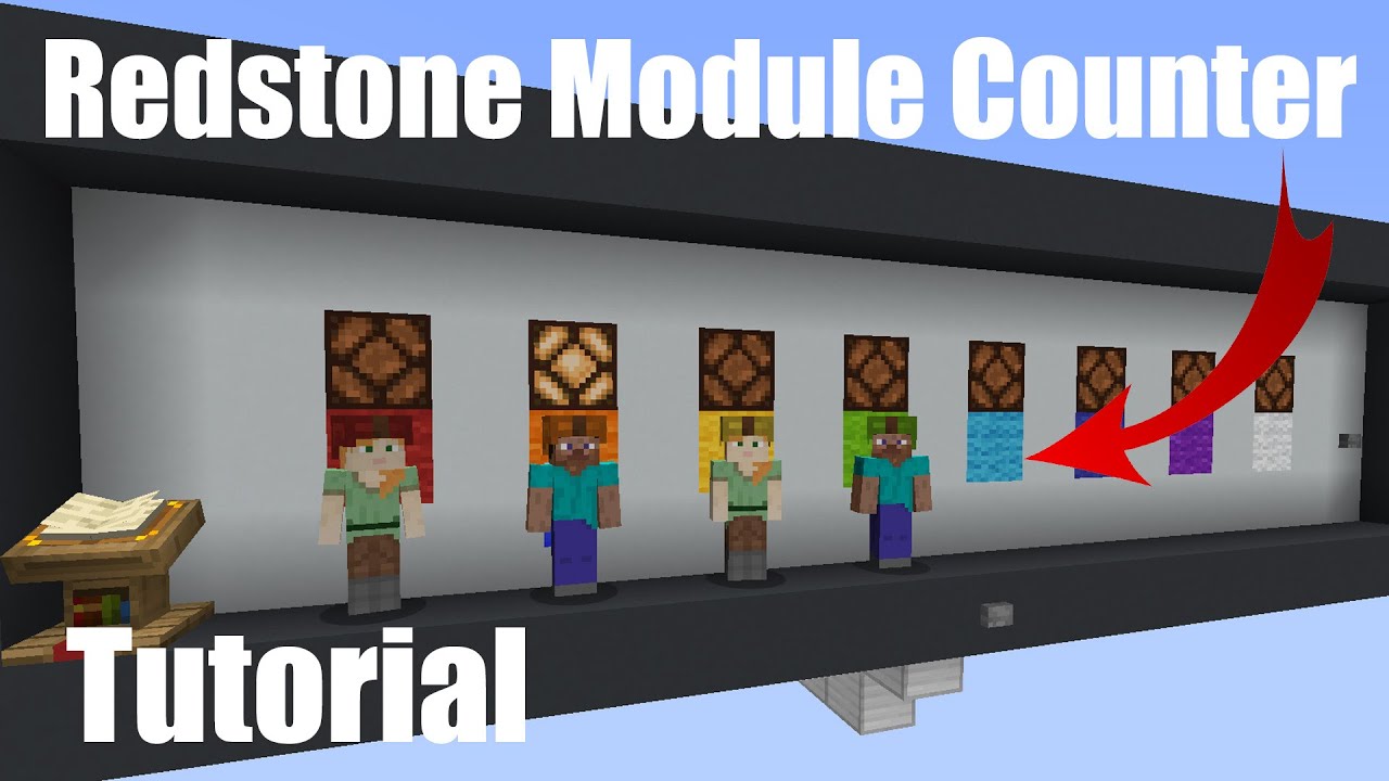 Minecraft Redstone Module Counter System - Tutorial - YouTube