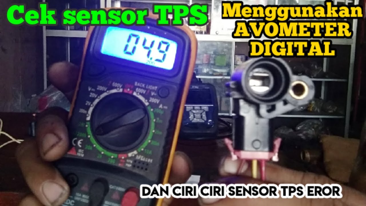 Cara cek sensor TPS motor honda menggunakan Avometer Digital - YouTube
