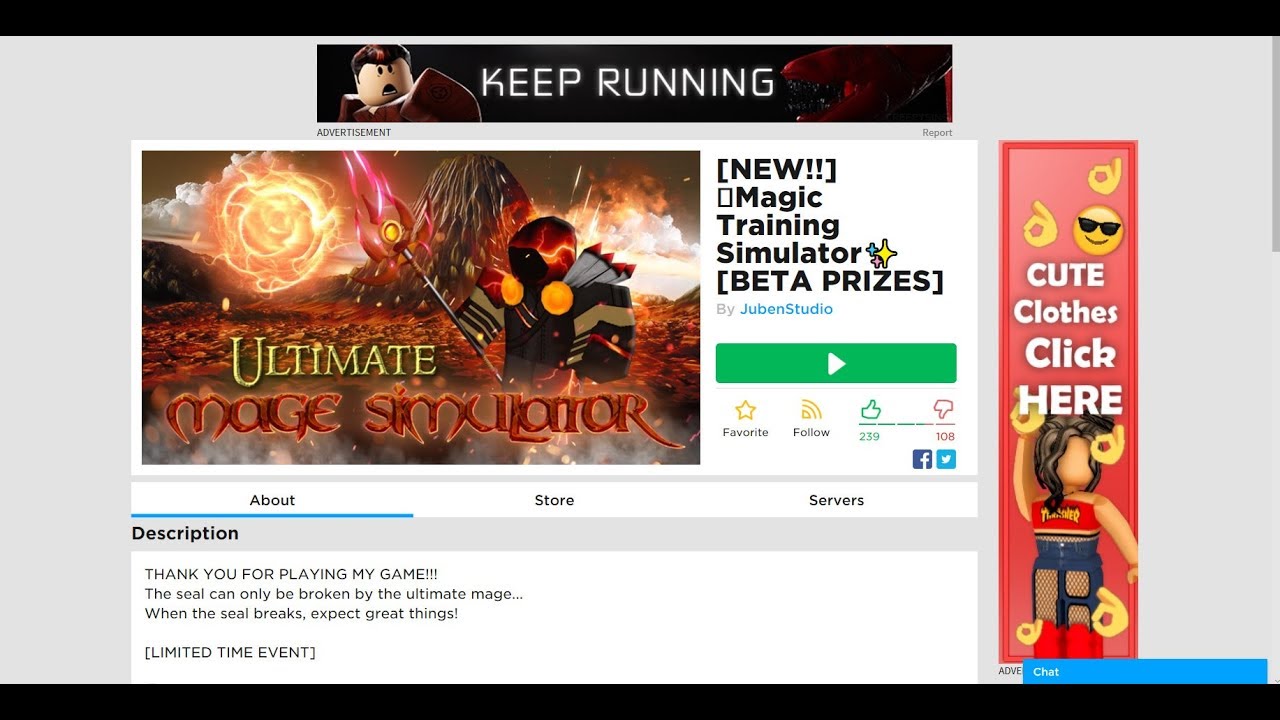Roblox | Magic Training Simulator จำลองการฝึกเวทย์แบบยาจก | - YouTube