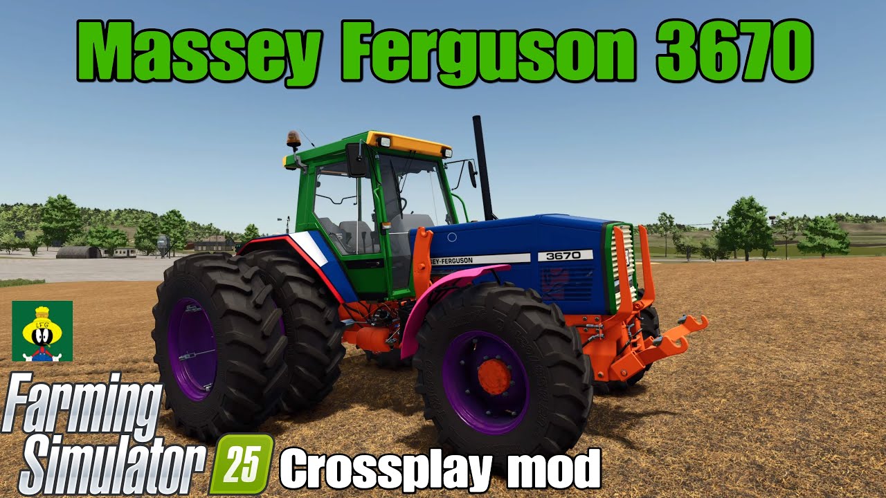Massey Ferguson 3670 / FS25 crossplay mod - YouTube