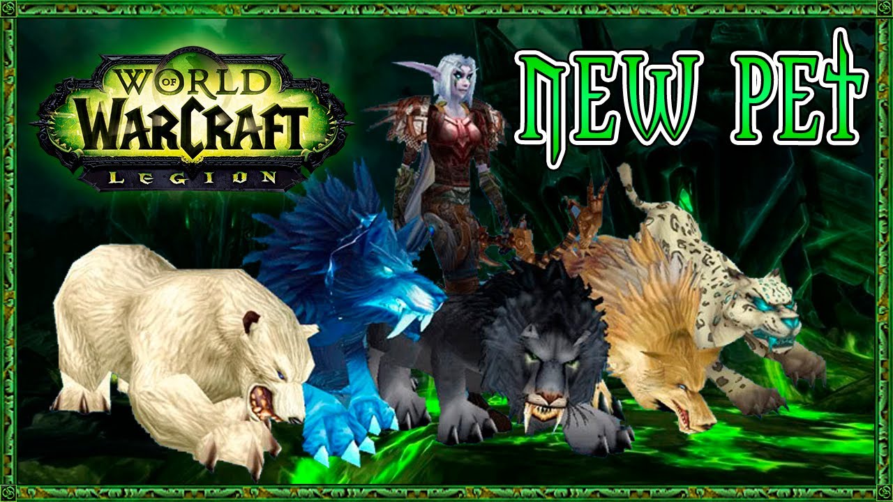 WOW LEGION: TODAS LAS NUEVAS MASCOTAS DEL CAZADOR - YouTube