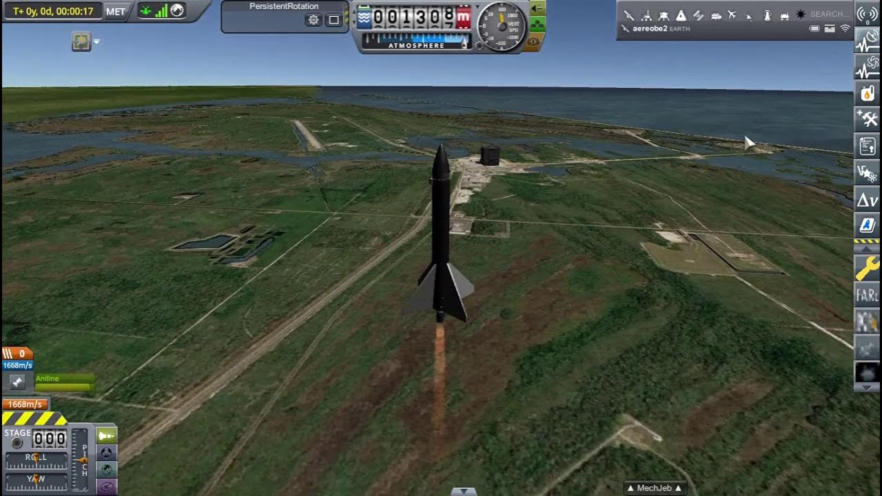 Kerbal Space Program RSS/RO sounding rocket - YouTube