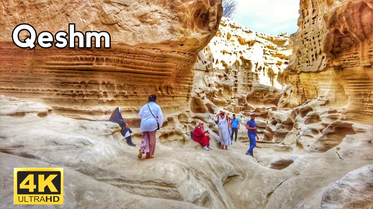 IRAN Walking tour of Qeshm, Chah-Kuh Gorge, Iran 2023 4K HDR 60fps - YouTube